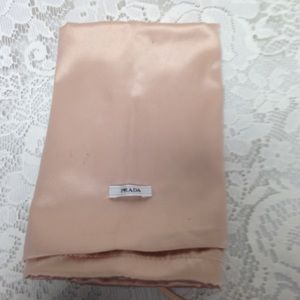 Fendi | Other | Prada Pinkish Satin Dust Bag 4in X 13in | Poshmark